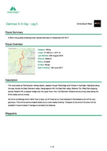 DIAD route leg 3 - Climb South West